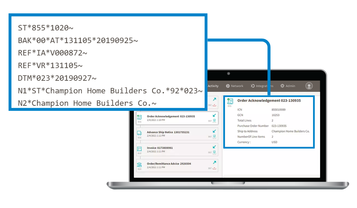 EDI 855 | 855 EDI document type | EDI Order Acknowledgment | Cleo
